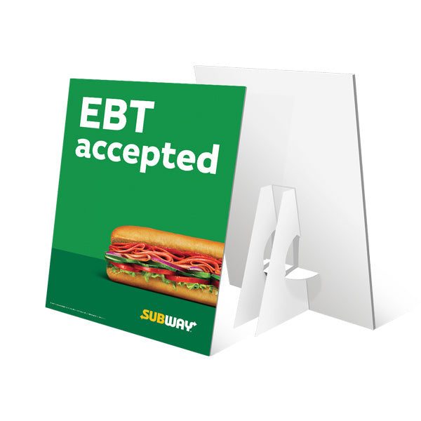 Subway EBT accepted Counter Card | Subway Prints