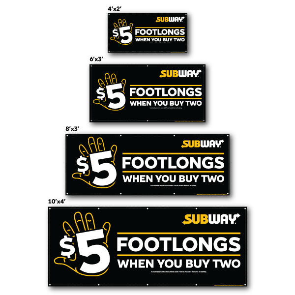 4'x2' Vinyl Banners | Subway Prints