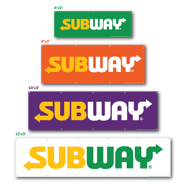 Subway Logo Banner | Subway Prints