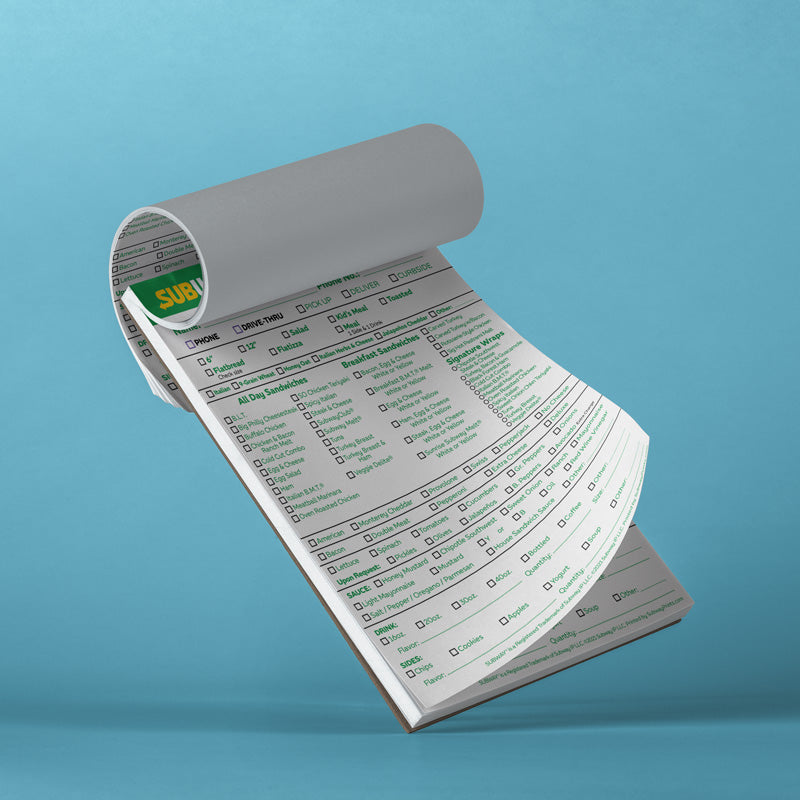 Order Form Pads - Small | Subway Prints